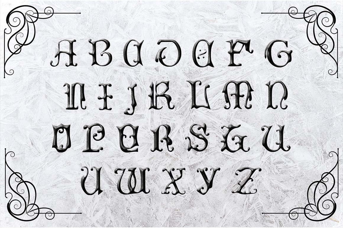 REZNOR, a Blackletter Typeface | Inventicons