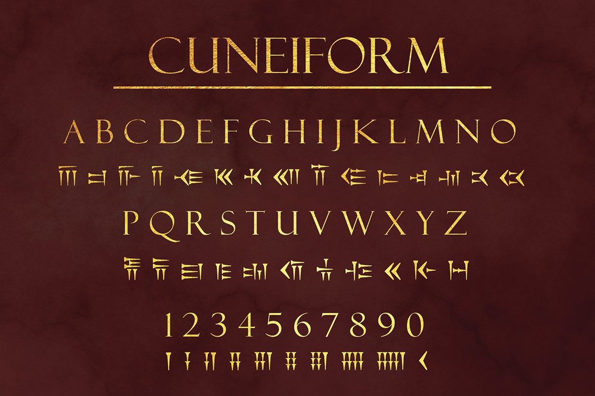 Ancient Languages Typeface Bundle | Inventicons