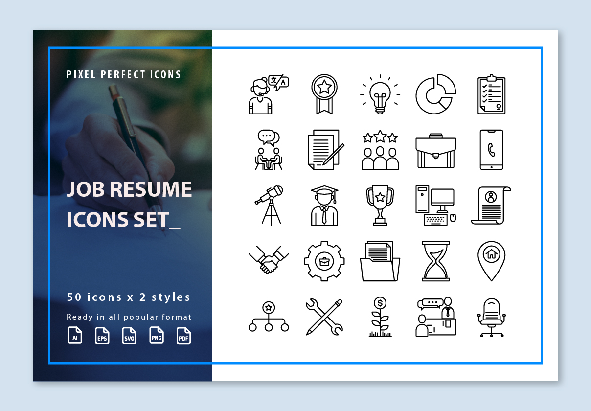 Job Resume Icons | Inventicons