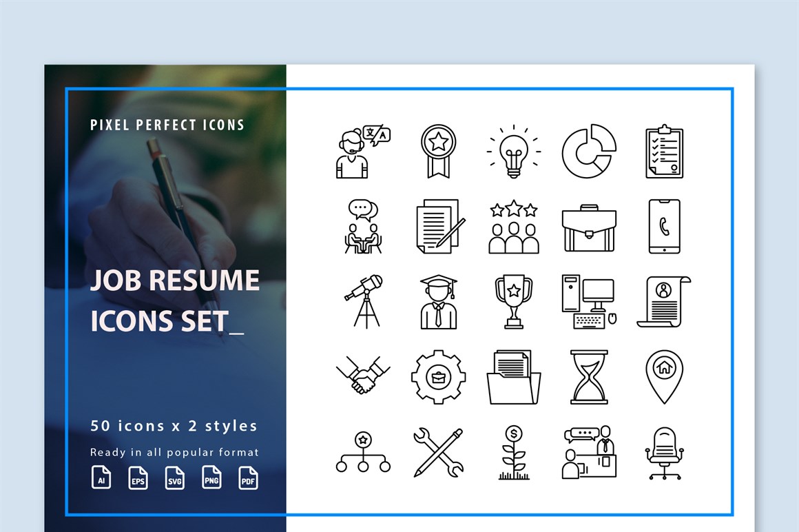 Job Resume Icons | Inventicons