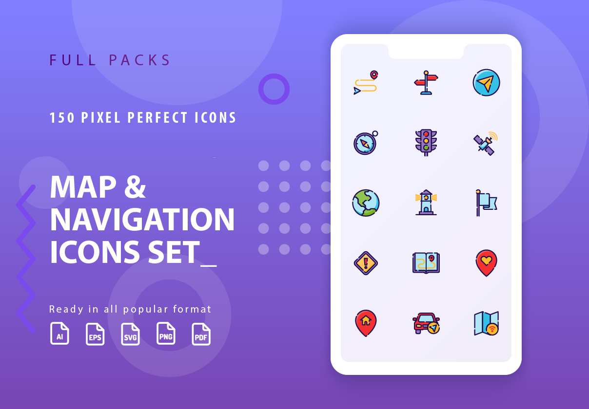 Map & Navigation Icons | Inventicons