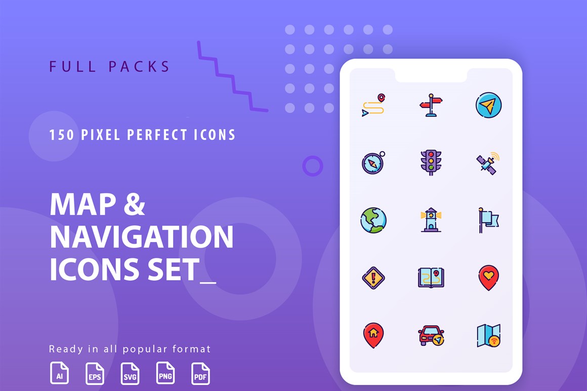 Map & Navigation Icons | Inventicons