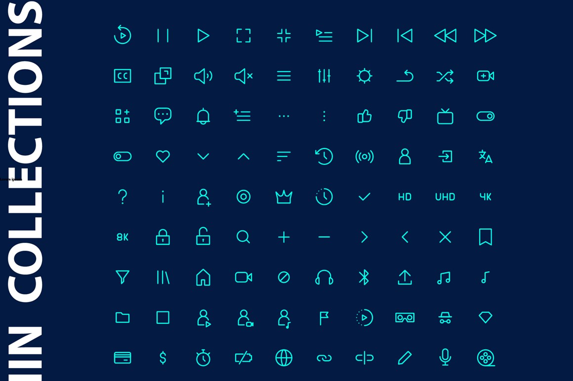 Basic UI Media Player Icons | Inventicons