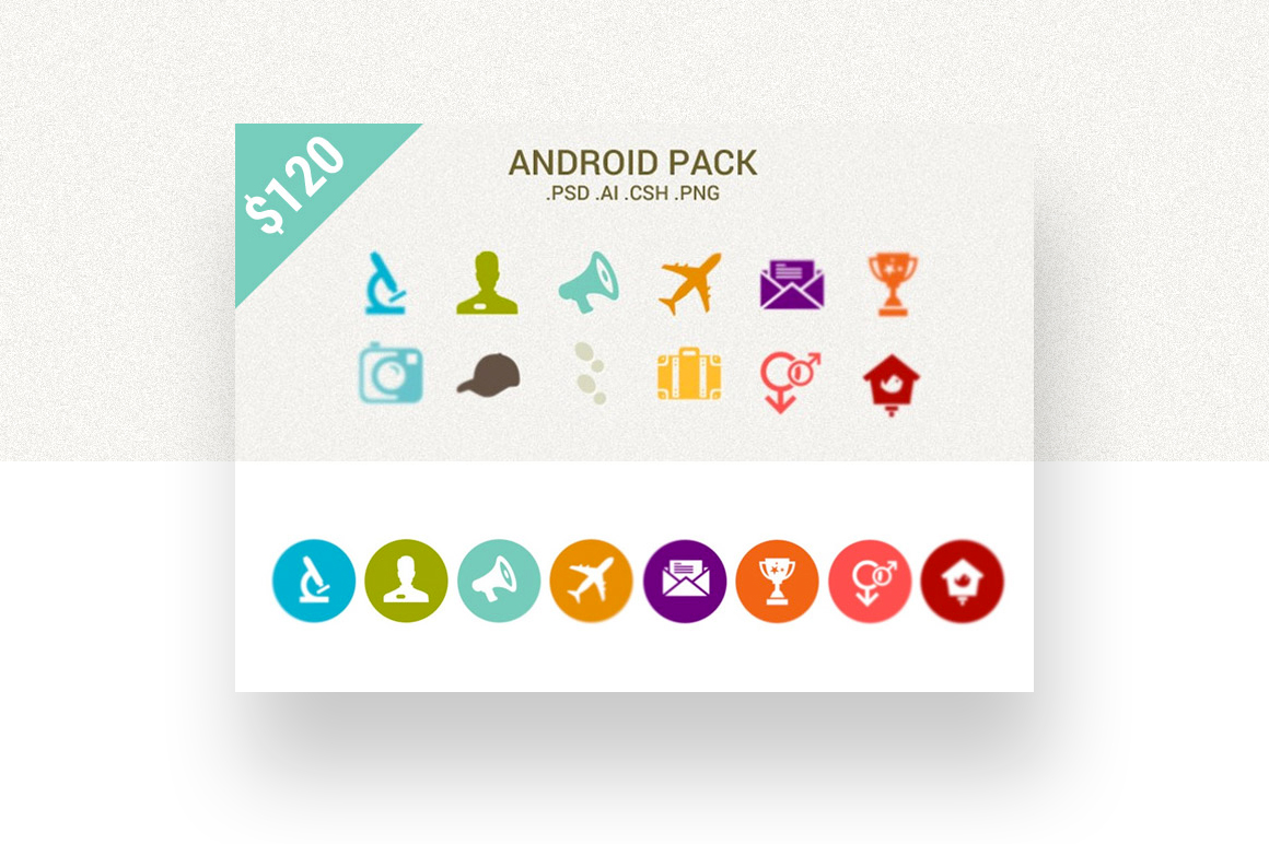 Android Pack 2000 Icons In Two Diverse Styles | Inventicons