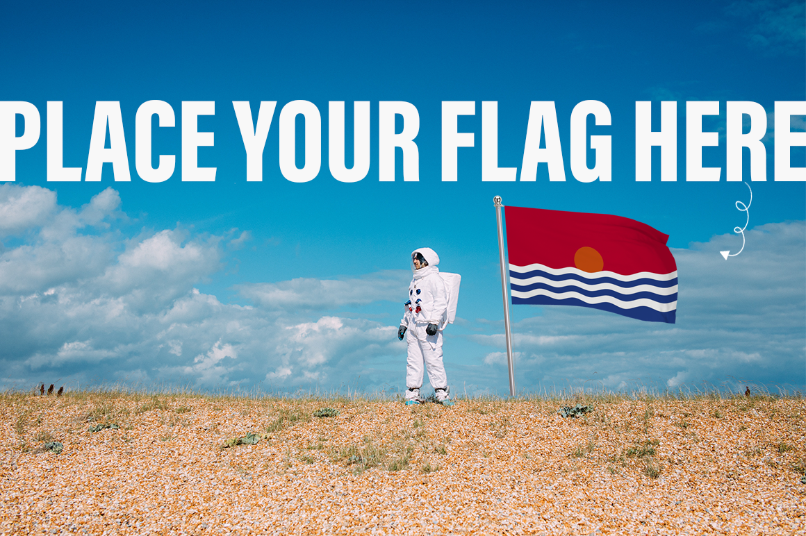 26 Realistic 3D Flag Mockups | Inventicons