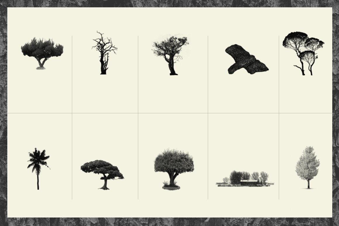 30 Realistic Tree Brushes for Photoshop | Inventicons