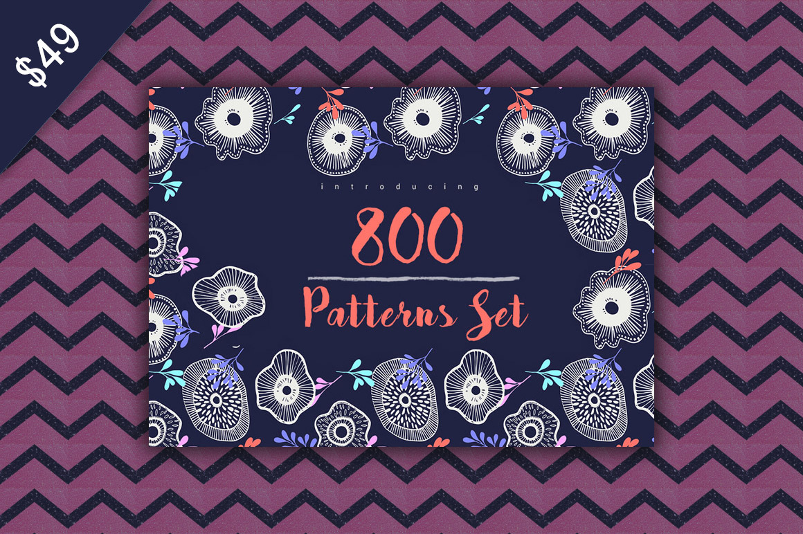 Bundle of Amazing 800 Patterns | Inventicons