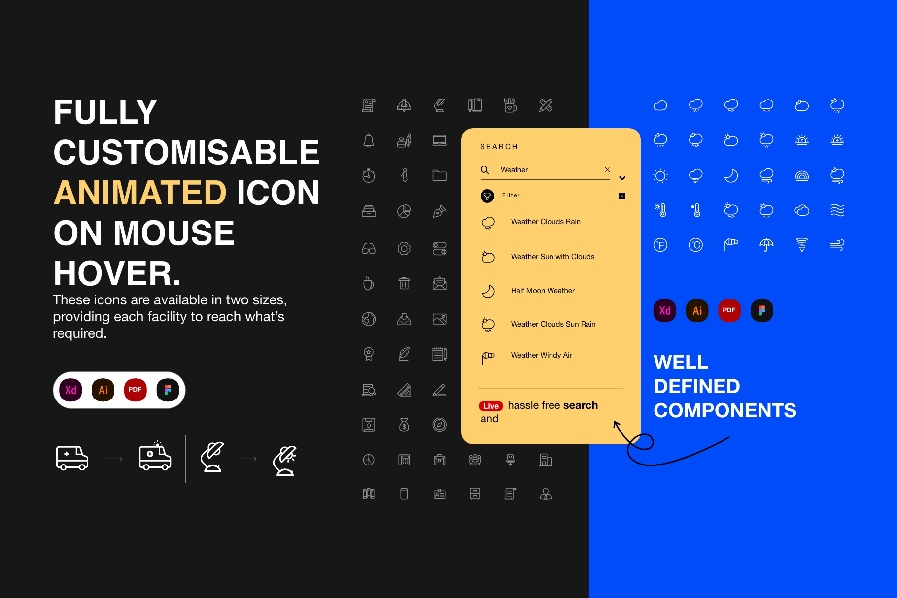 1000+ Fully Animated icon on mouse Hover | Inventicons