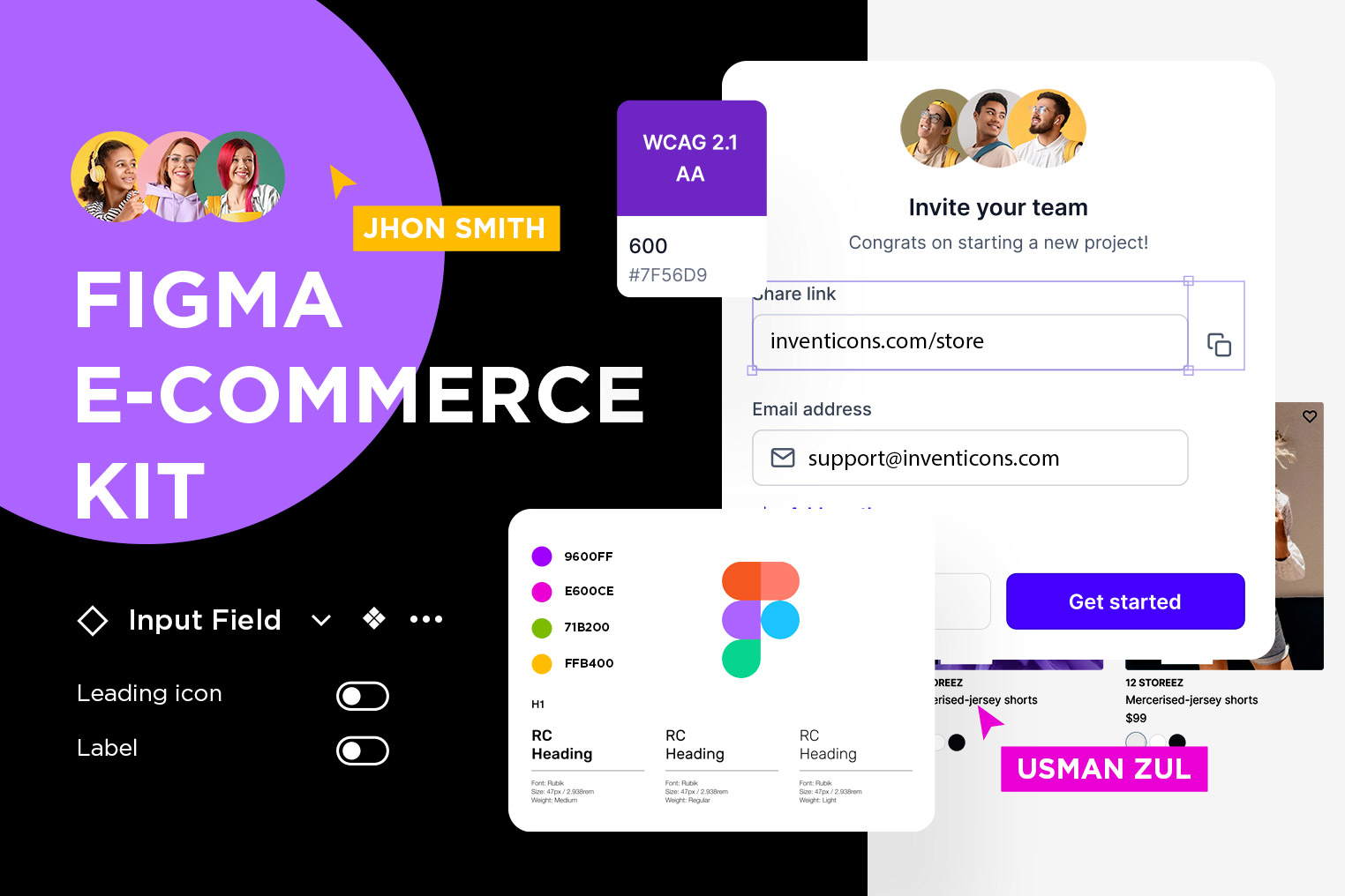 Figma E-Commerce Kit | Inventicons