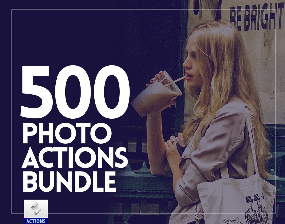 500 Amazing Photoshop Actions | Inventicons
