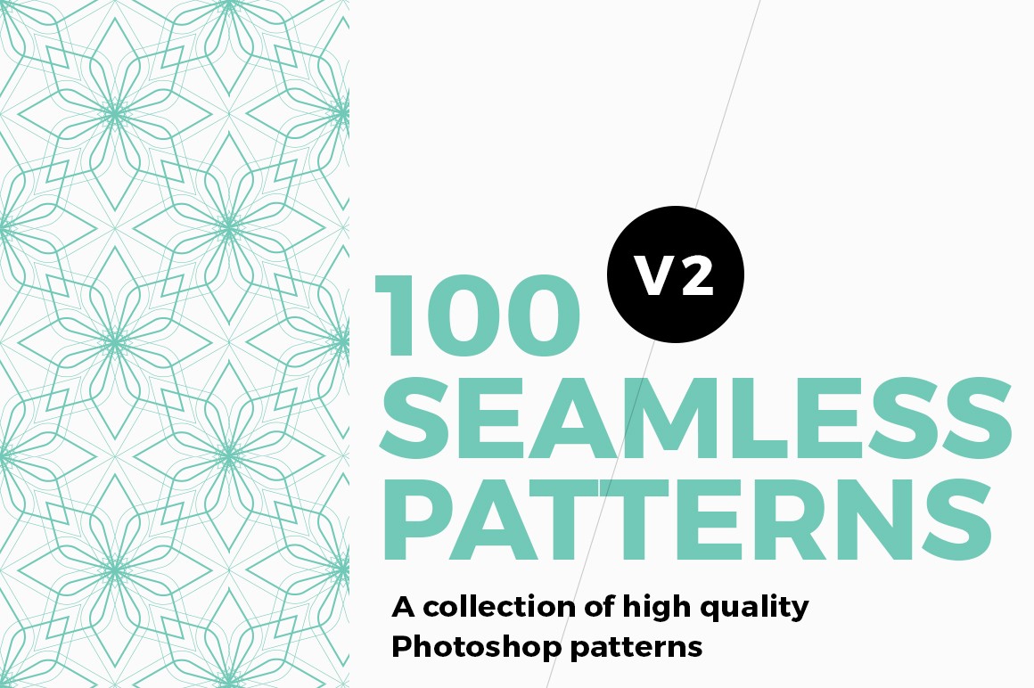 100 Seamless Photoshop Patterns - V2 | Inventicons