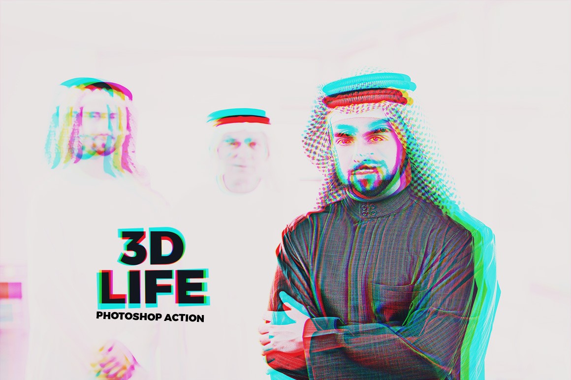 3D Life - Photoshop Action | Inventicons