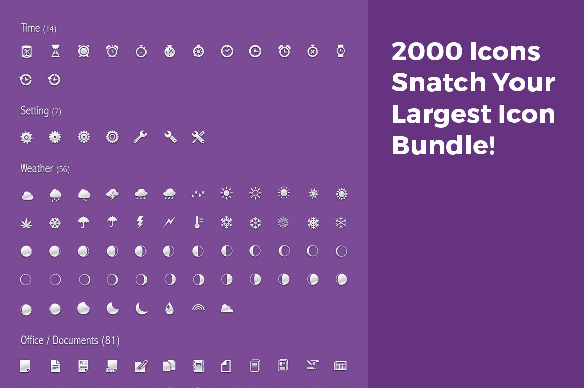2000 Icons Snatch Your Largest Icon Bundle! | Inventicons